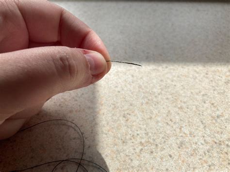 Image result for How to Thread Needle with 1 Strand