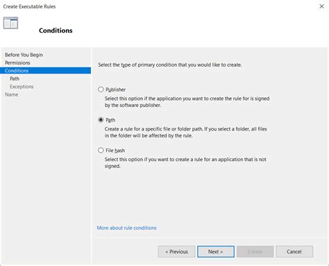Image result for AppLocker Rule Types