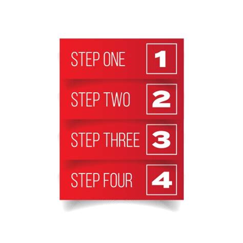 Image result for Step 1 Step 2 Step 3 Step 4 Vector