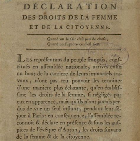Image result for Olympe De Gouges La Declaration