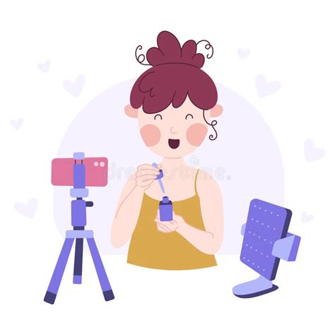 Image result for She Is Recording a Makeup Tutorial Cartoon