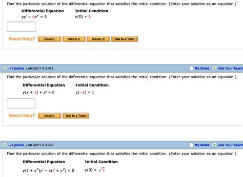 Image result for Particular Solution Example