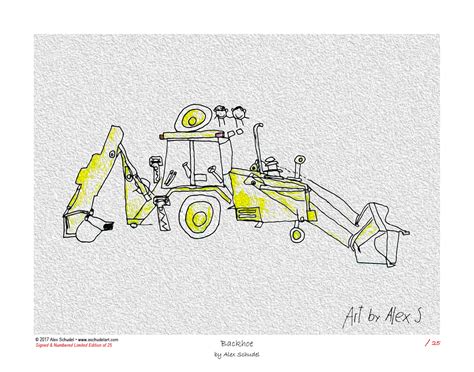 Image result for Backhoe Drawing