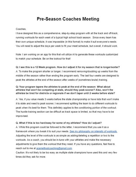 Image result for Writing a Track Training Program