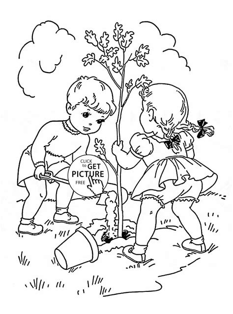 Image result for Planting a Tree Drawing