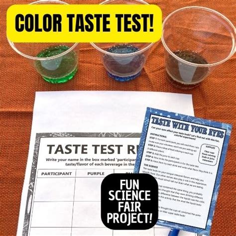 Image result for Taste Science Fair Project