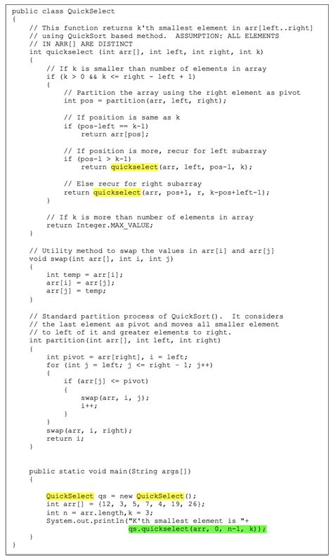 Image result for Quick Selection Algorithm