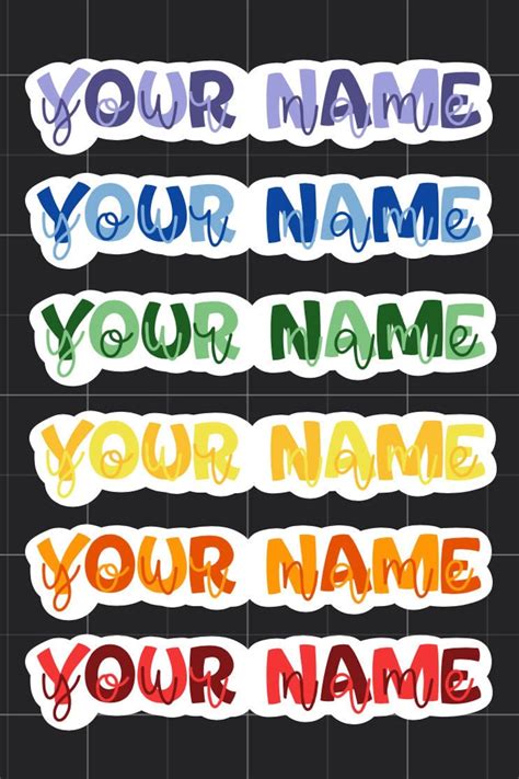 Image result for Name Sticker