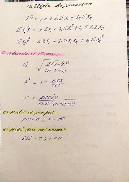 Image result for Formula for Multiple Regression