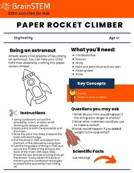 Image result for Paper Rockets Stem Activity