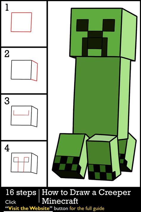 Image result for Draw Minecraft Creeper