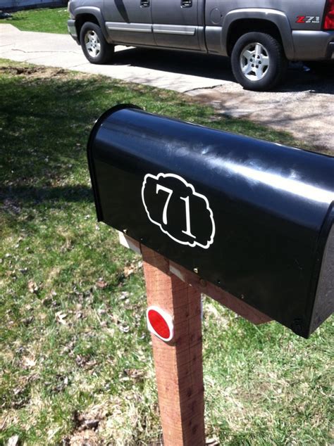 Image result for Vinyl Mailbox Numbers