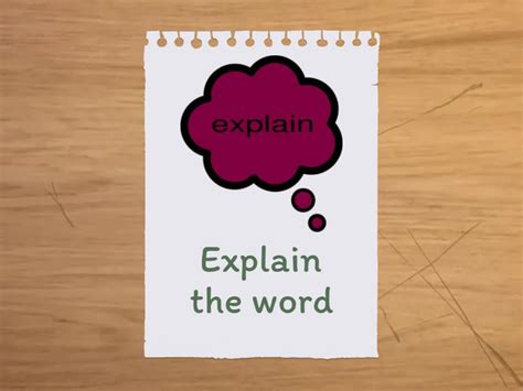 Image result for Explaining Words