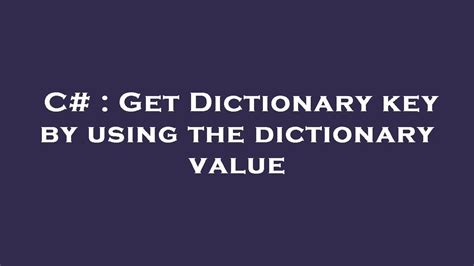 Image result for Cdictionary Methods