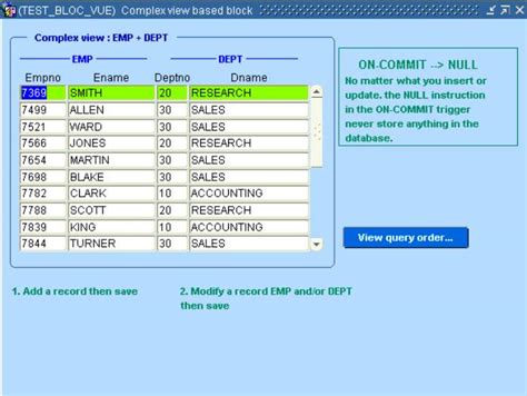 Image result for Oracle SQL Table Example