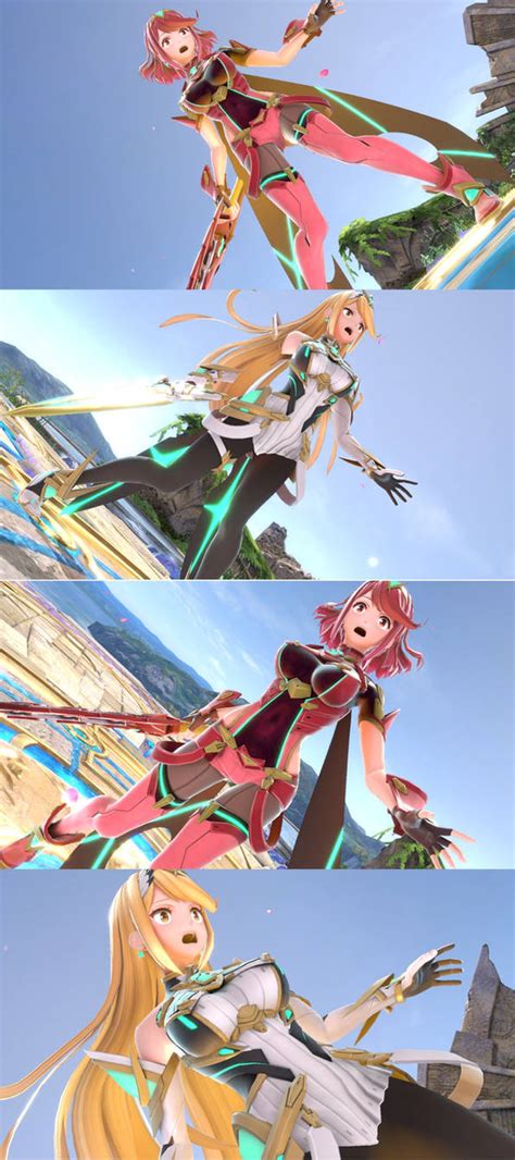 Image result for Pyra X Mythra deviantART