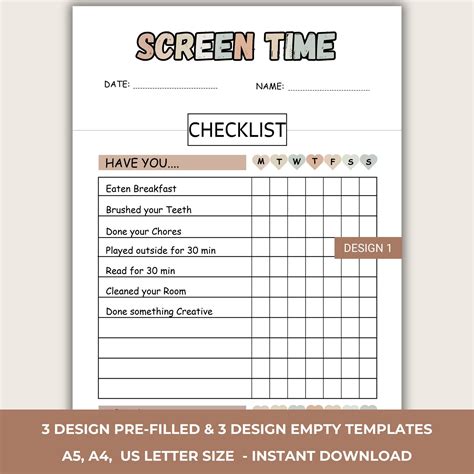 Image result for Visual Timetable for Screen Time Use