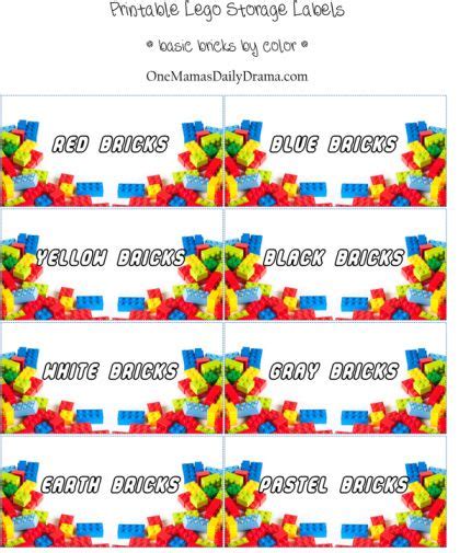 Lego storage labels page1 Lego Display Shelf, Lego Storage Boxes ...