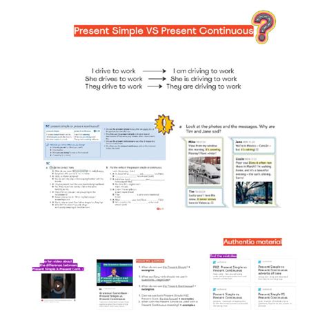 Image result for Present Simple vs Present Continuous Text