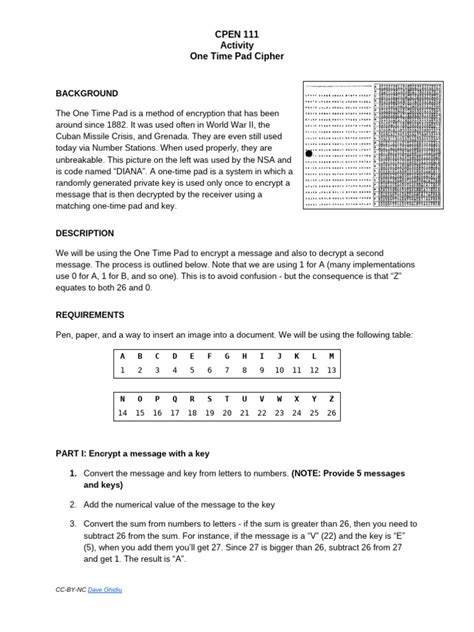 Image result for One Time Pad Cipher Table