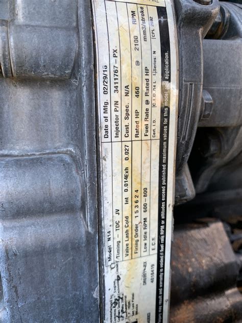 Image result for Cummins Engine Serial Number