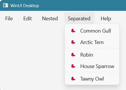 Image result for XAML Menu