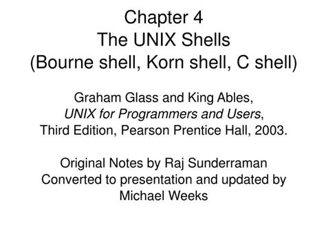 Image result for Bourne Shell VSC Shell