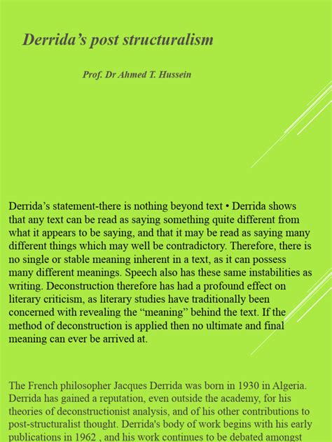 Image result for Derrida Structure