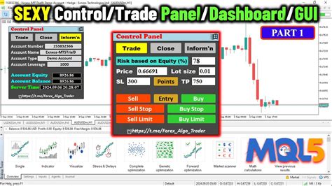 Image result for Graphical Interface Control Panel Mq4