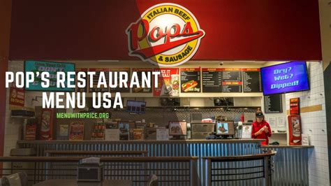 Image result for Pops Cafe Menu