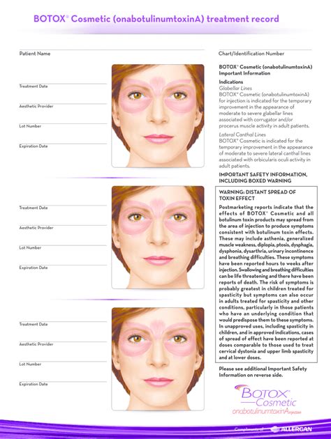 Image result for Botox Injection Face Chart
