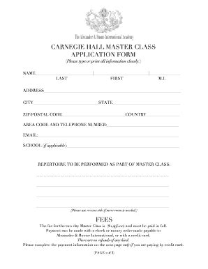 Image result for Master Class Application