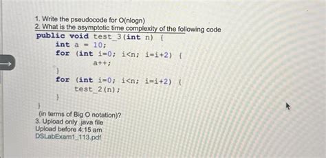 Image result for Log N Complexity Example Code