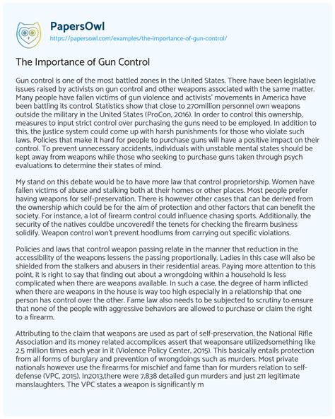 Image result for Gun Control Importance Image