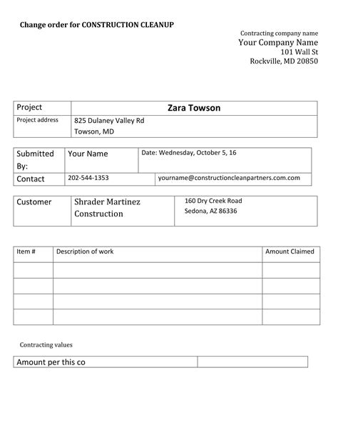 Image result for Document Change Order Process