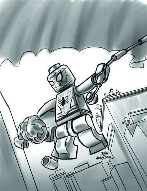 Image result for Spider-Man LEGO Step by Step Drawing