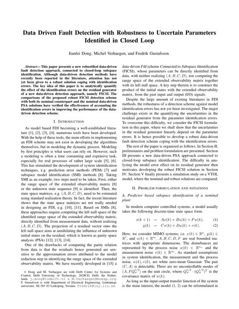 Image result for Data-Driven Fault Detection