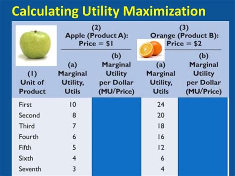 Image result for Utility Maximization Graph Excel