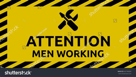 Image result for Men Working Sign Paper