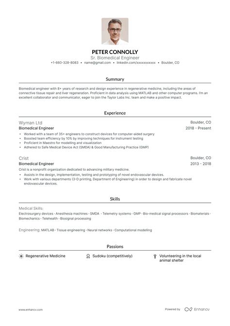 Image result for Biomedical Science Student Resume