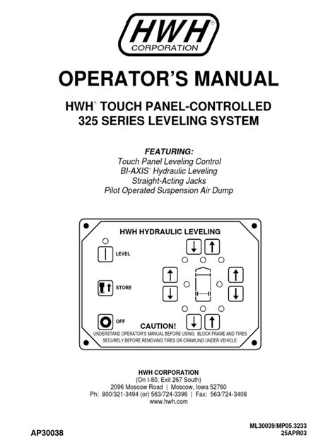 Image result for HWH Leveling System Keypad