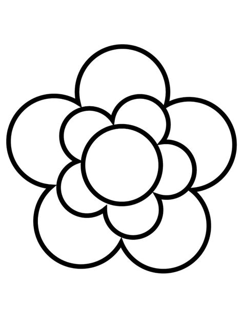 Image result for Flower Shape Coloring Pages