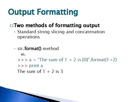 Image result for Formatting a String Output
