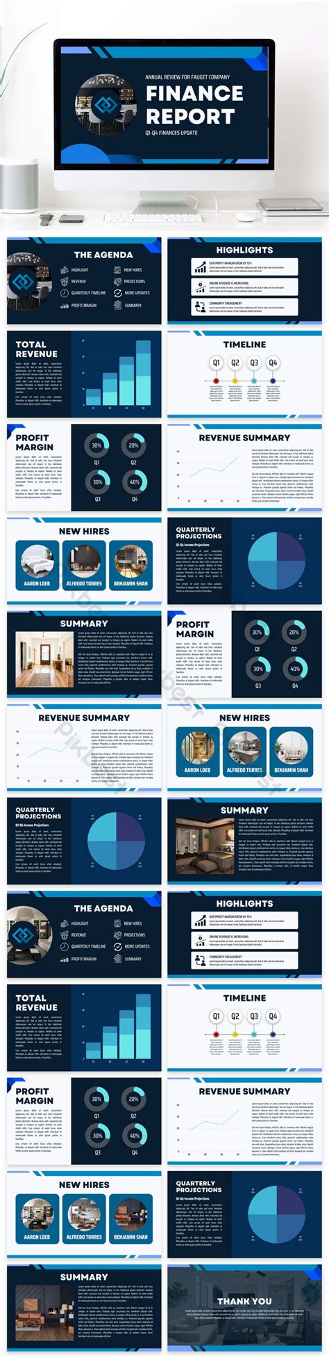 Powerpoint Presentation On Business Marketing Topics Blue PowerPoint ...