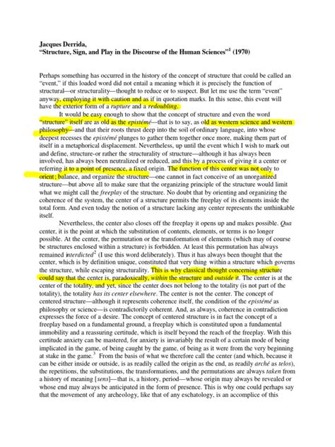 Image result for Derrida Structure