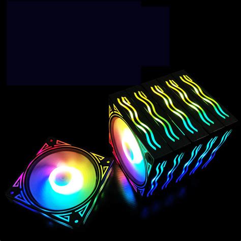 COOLMOON 120mm Adjust RGB Computer Case PC Cooling Fan RGB Quiet with ...