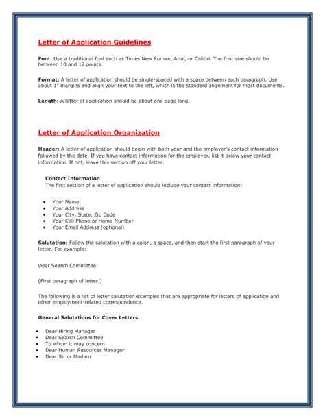 Image result for Write Application Letter