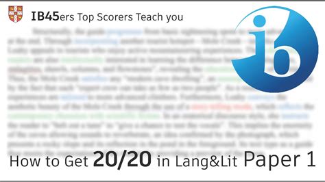 Image result for Paper 1 English IB Example