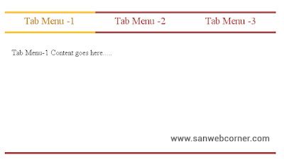 Image result for Modern CSS Tab