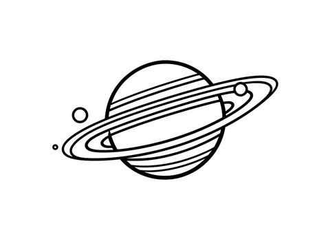 Image result for Saturn Drawing Easy Coloring